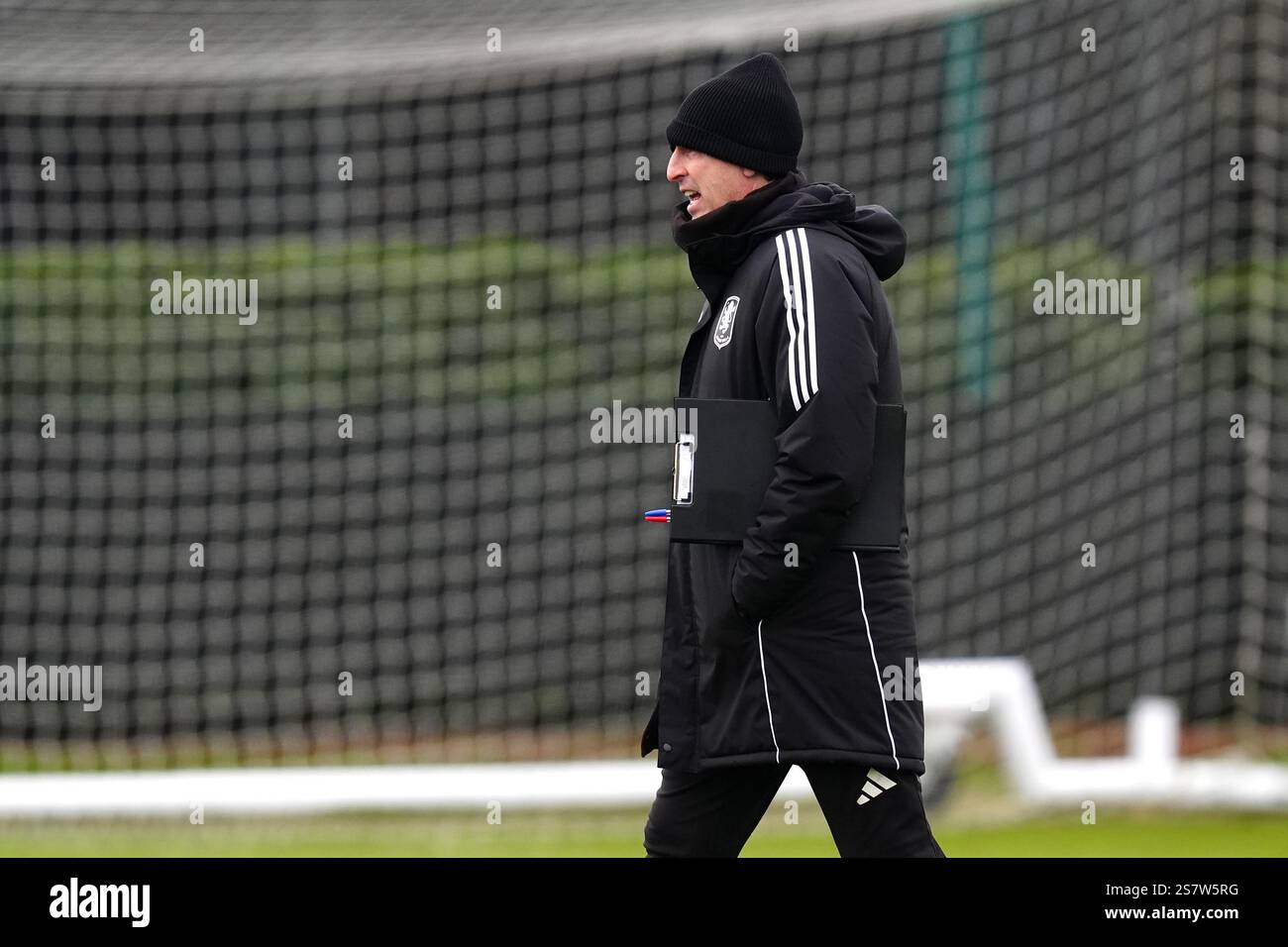 Aston Villa manager Unai Emery during a training session at Bodymoor ...