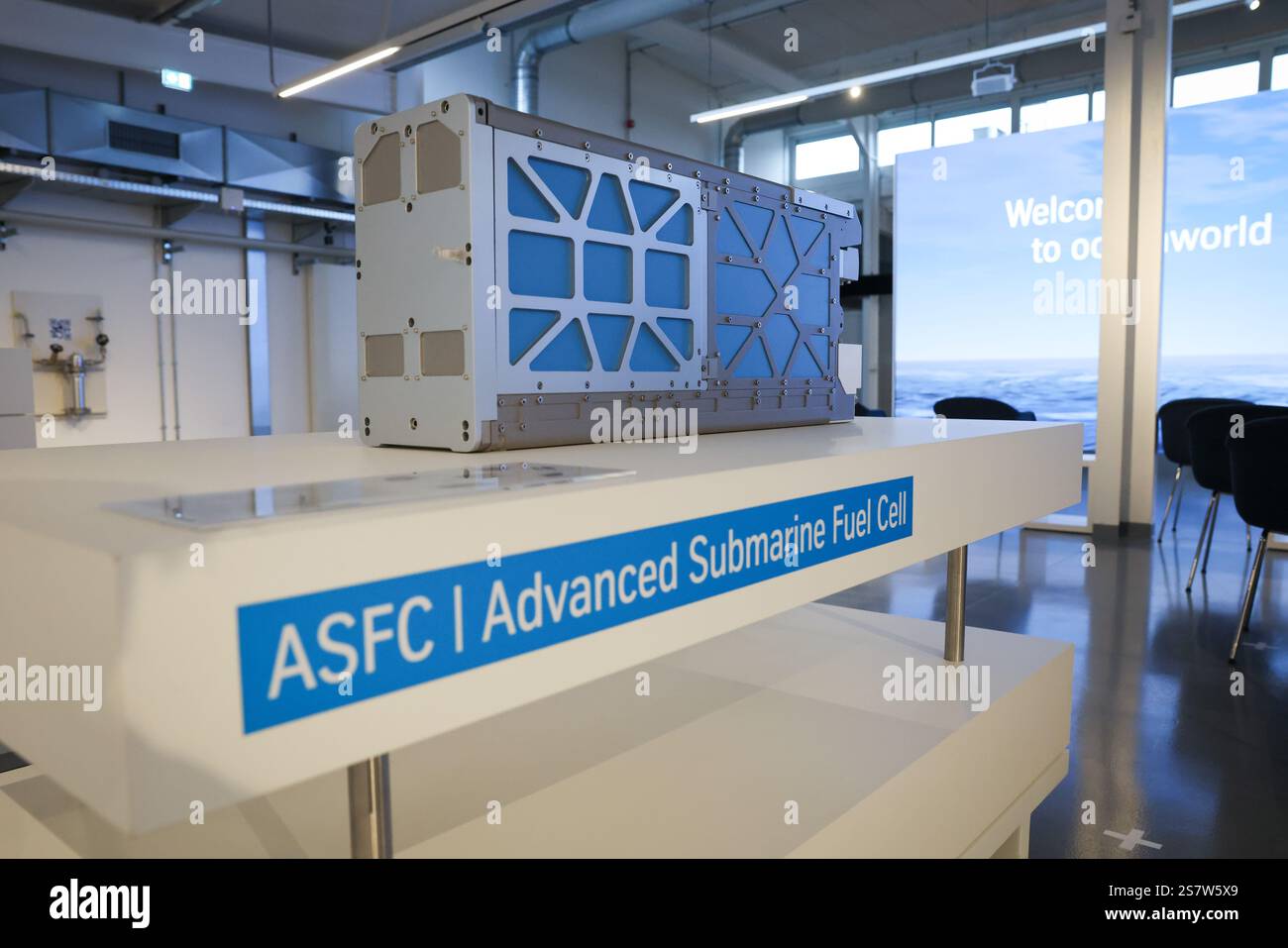 Kiel, Germany. 20th Jan, 2025. The model of a fuel cell (Advanced ...