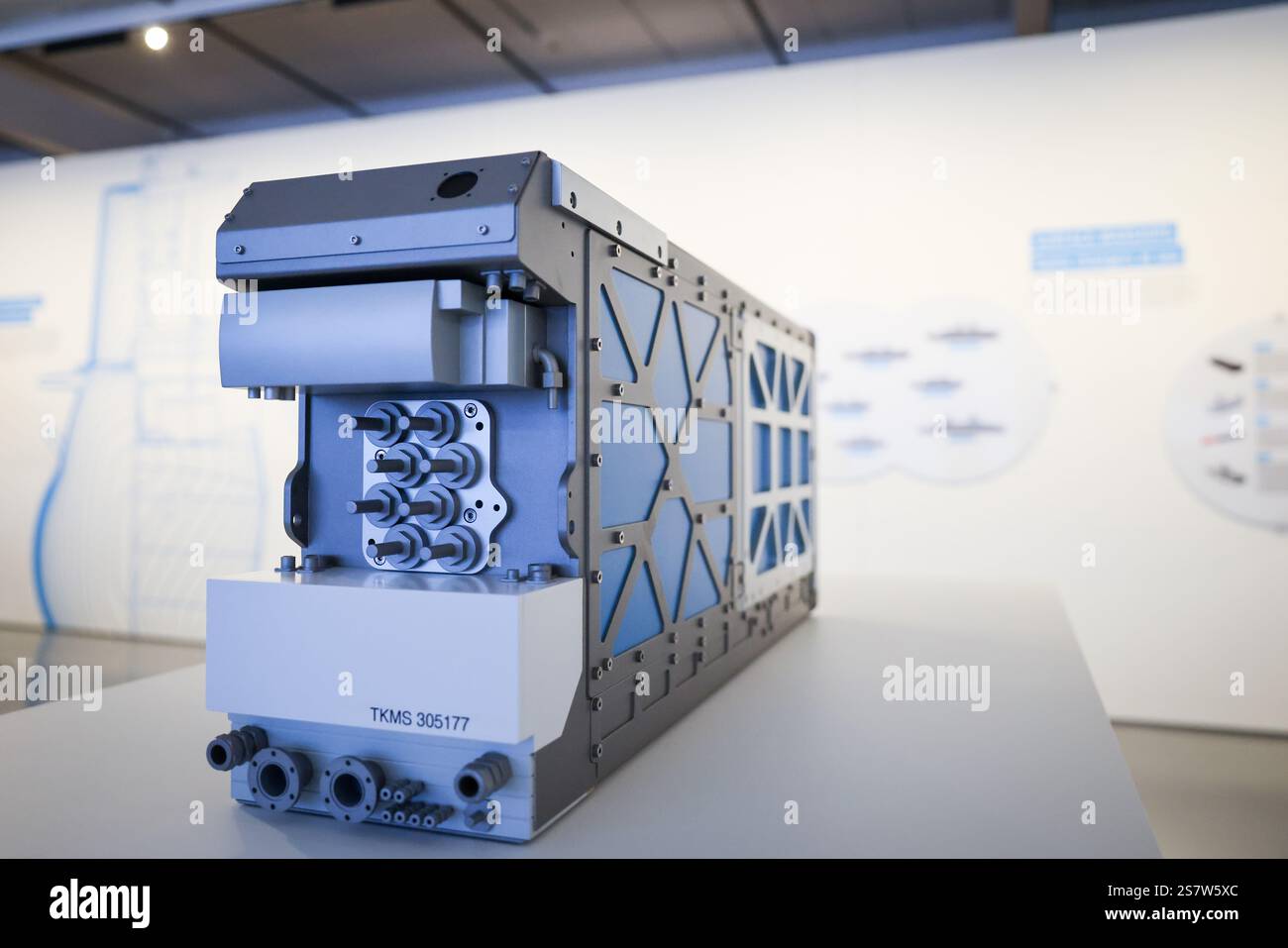 Kiel, Germany. 20th Jan, 2025. The model of a fuel cell (Advanced ...