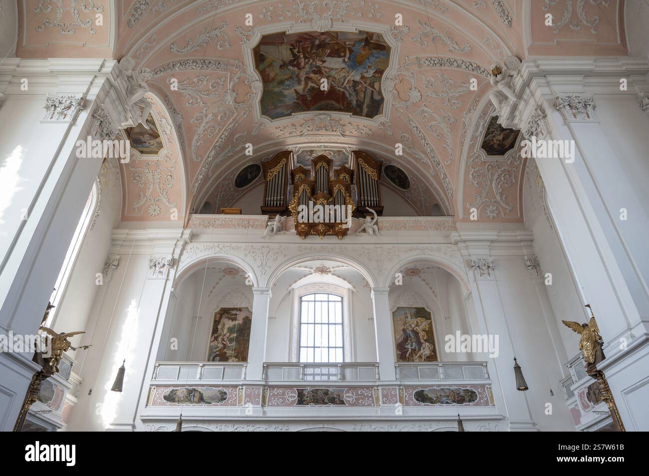 Organ loft of the Church of the Guardian Angels, built in the 17th ...