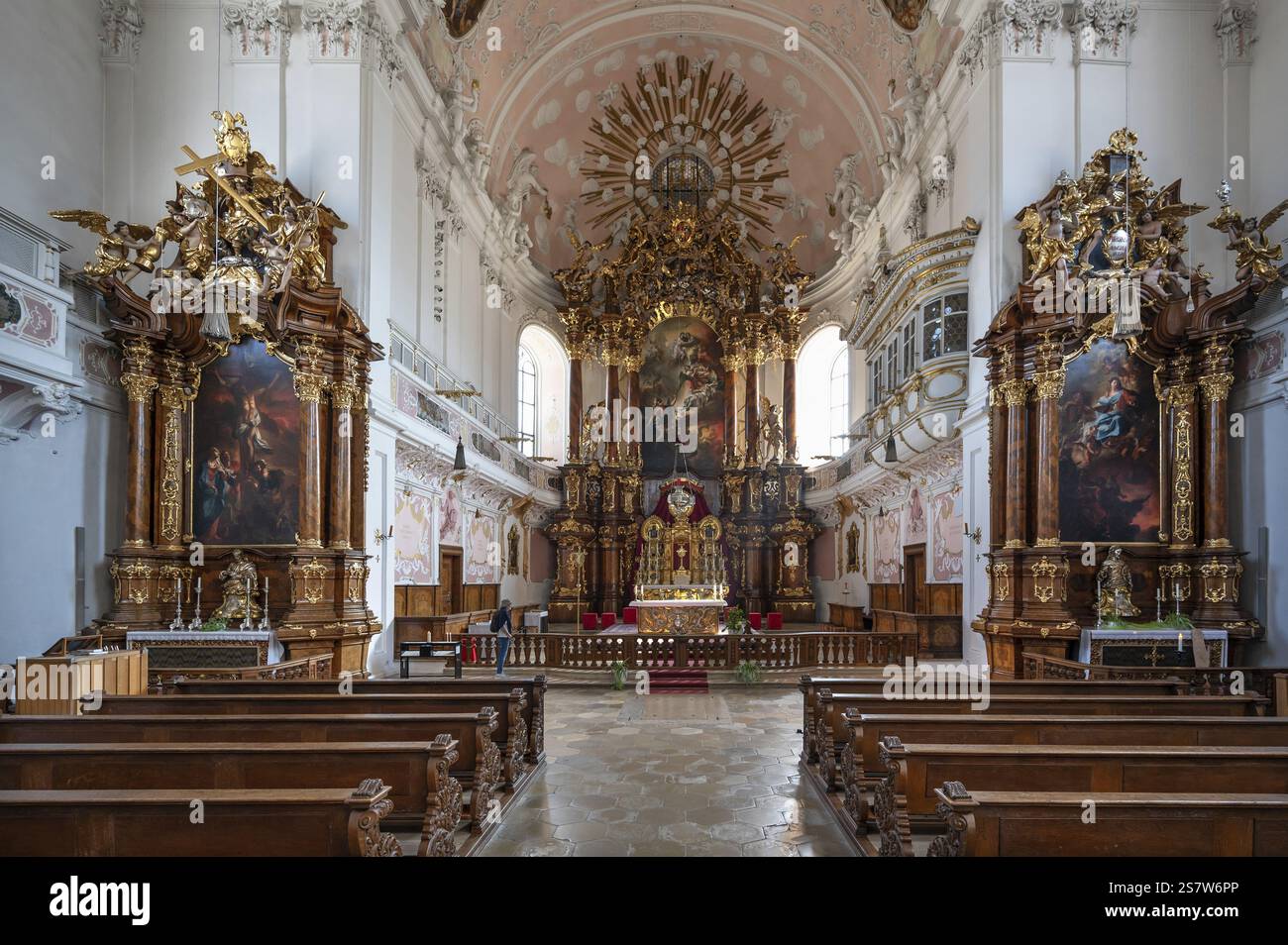 High altar and two side altars in the Church of the Guardian Angels ...