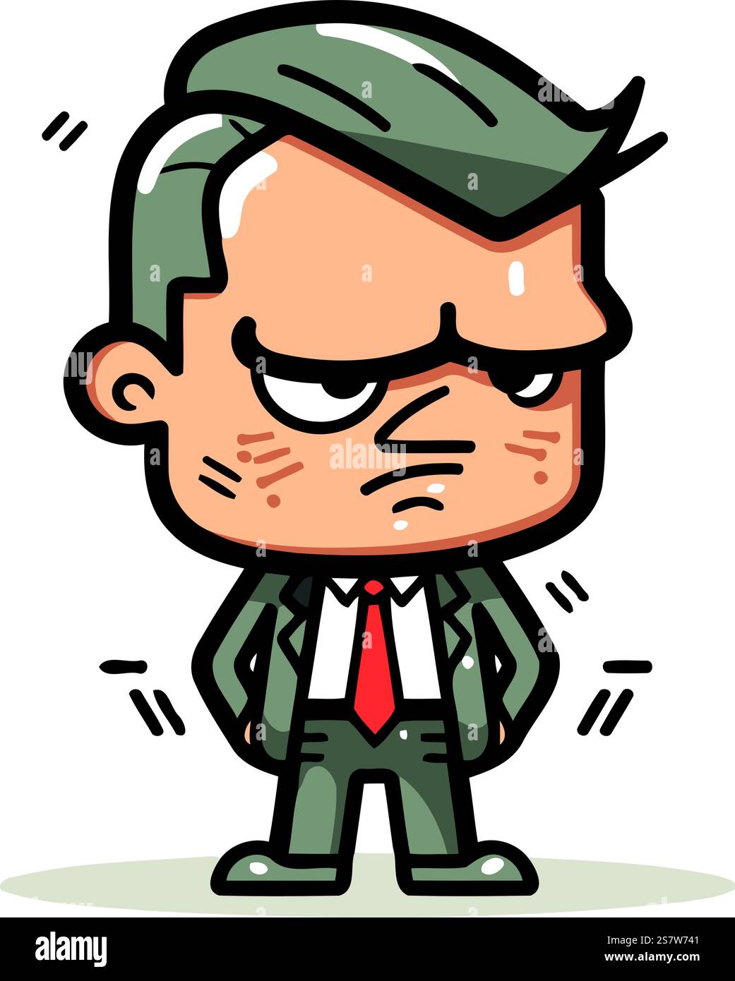 Angry Businessman Cartoon Vector Illustration Stock Vector Image & Art ...