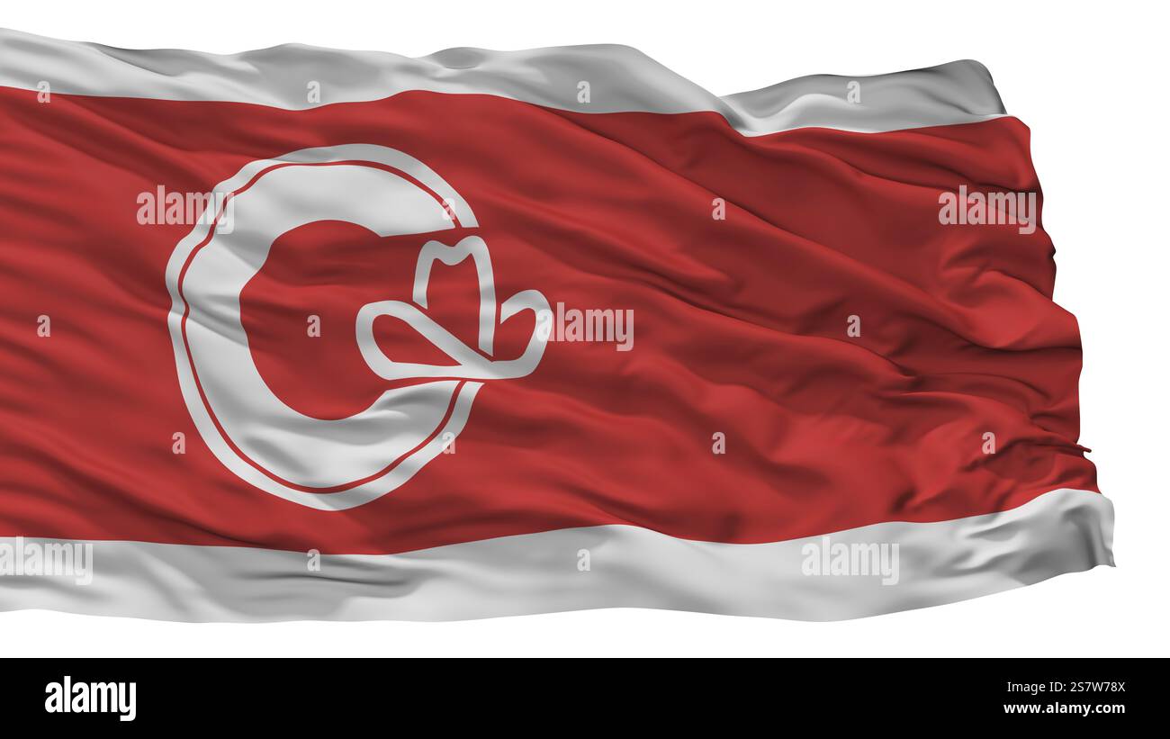 Calgary City Flag, Country Canada, Alberta Province, Isolated On White ...