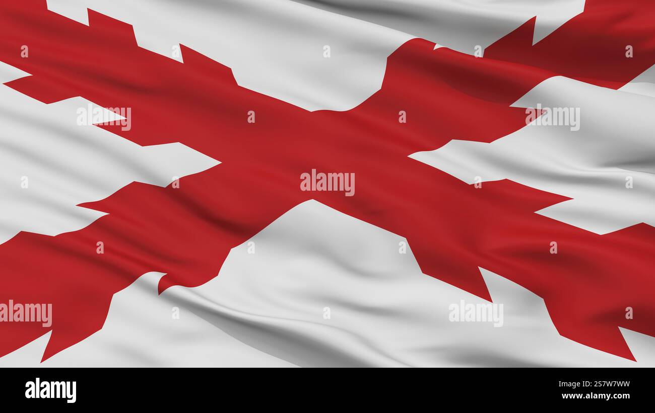 Cross Of Burgundy Flag, Closeup View Stock Photo - Alamy
