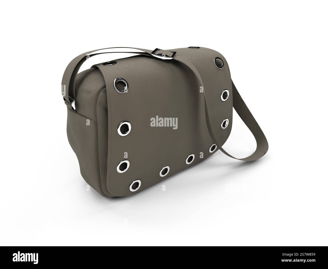 Isolated satchel on a white background Stock Photo - Alamy