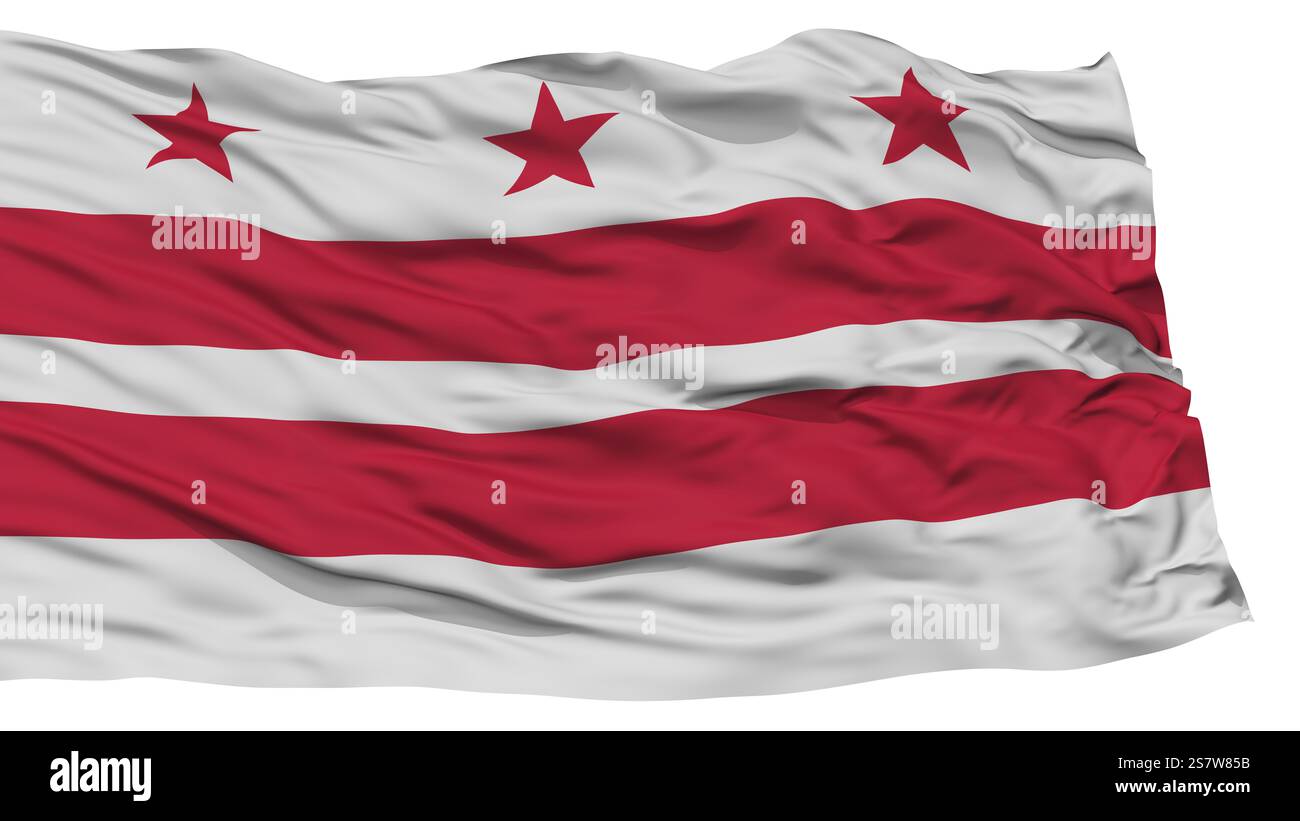 Isolated Washington DC City Flag, City of Washington DC State, Waving ...