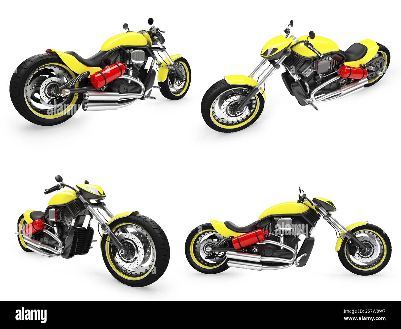 Isolated collection of bikes over white background Stock Photo - Alamy