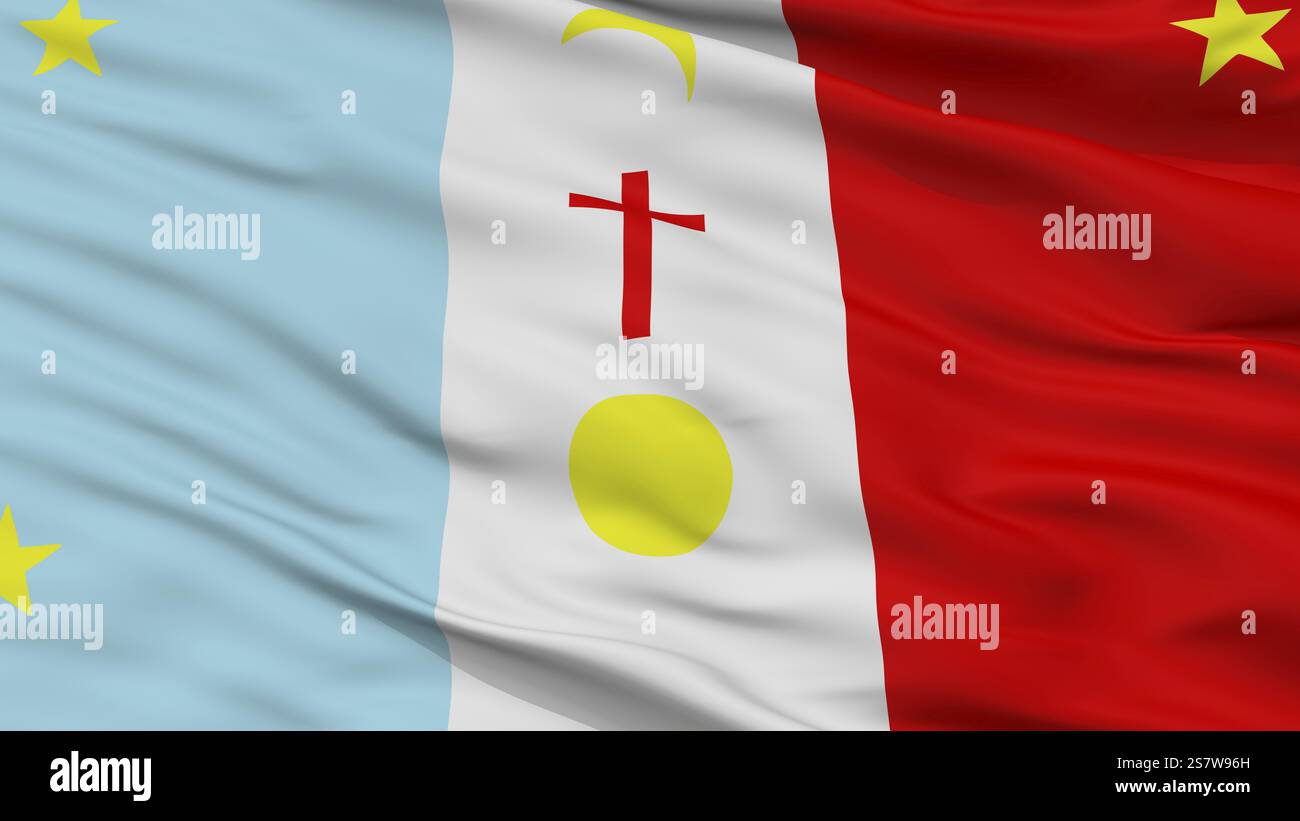 The Yaqui Tribe Indian Flag, Closeup View Stock Photo - Alamy