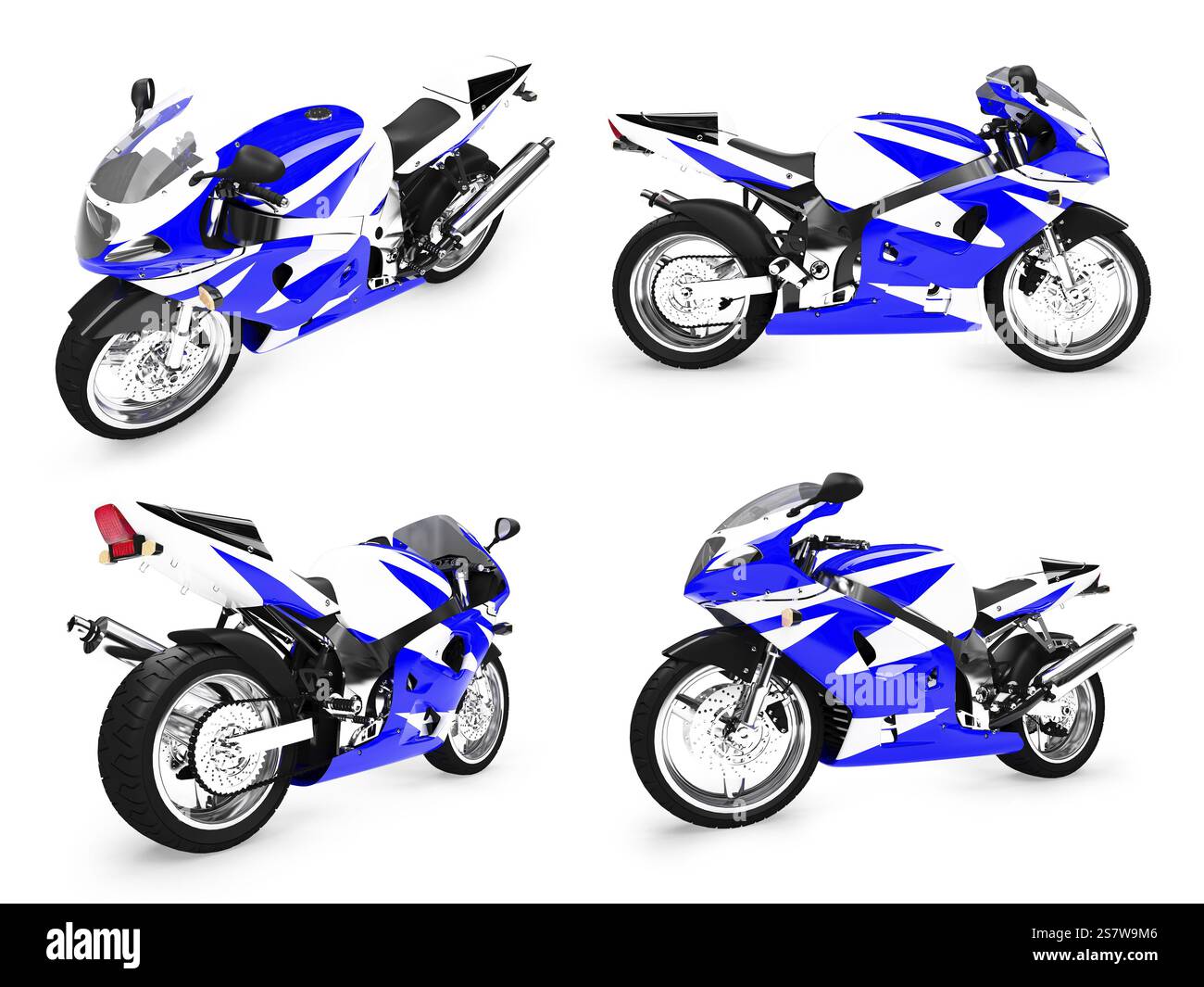 Isolated collection of bikes over white background Stock Photo - Alamy