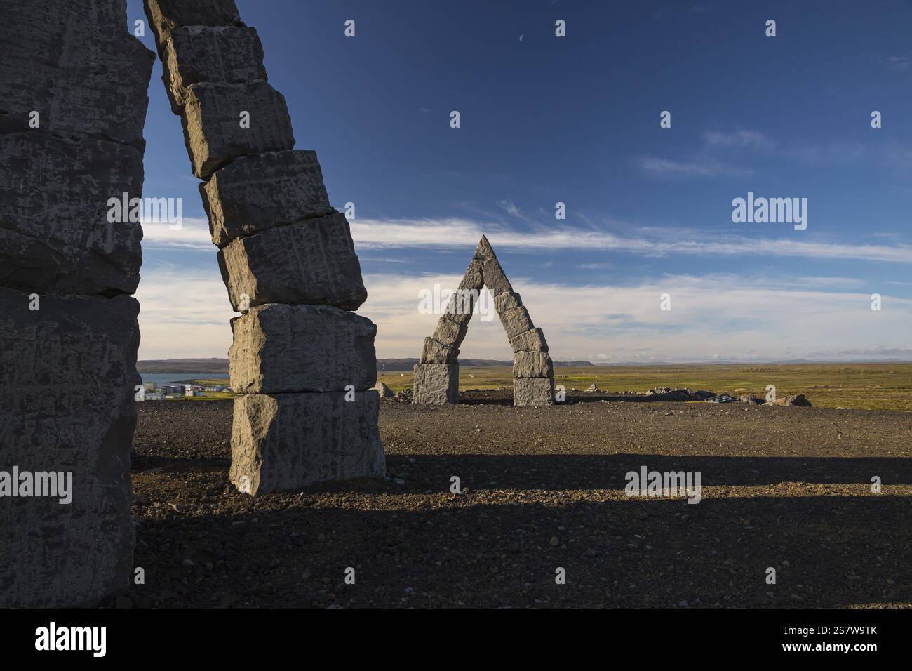 Arctic Henge, near Raufarhoefn, Iceland, It is inspired by the mythical ...