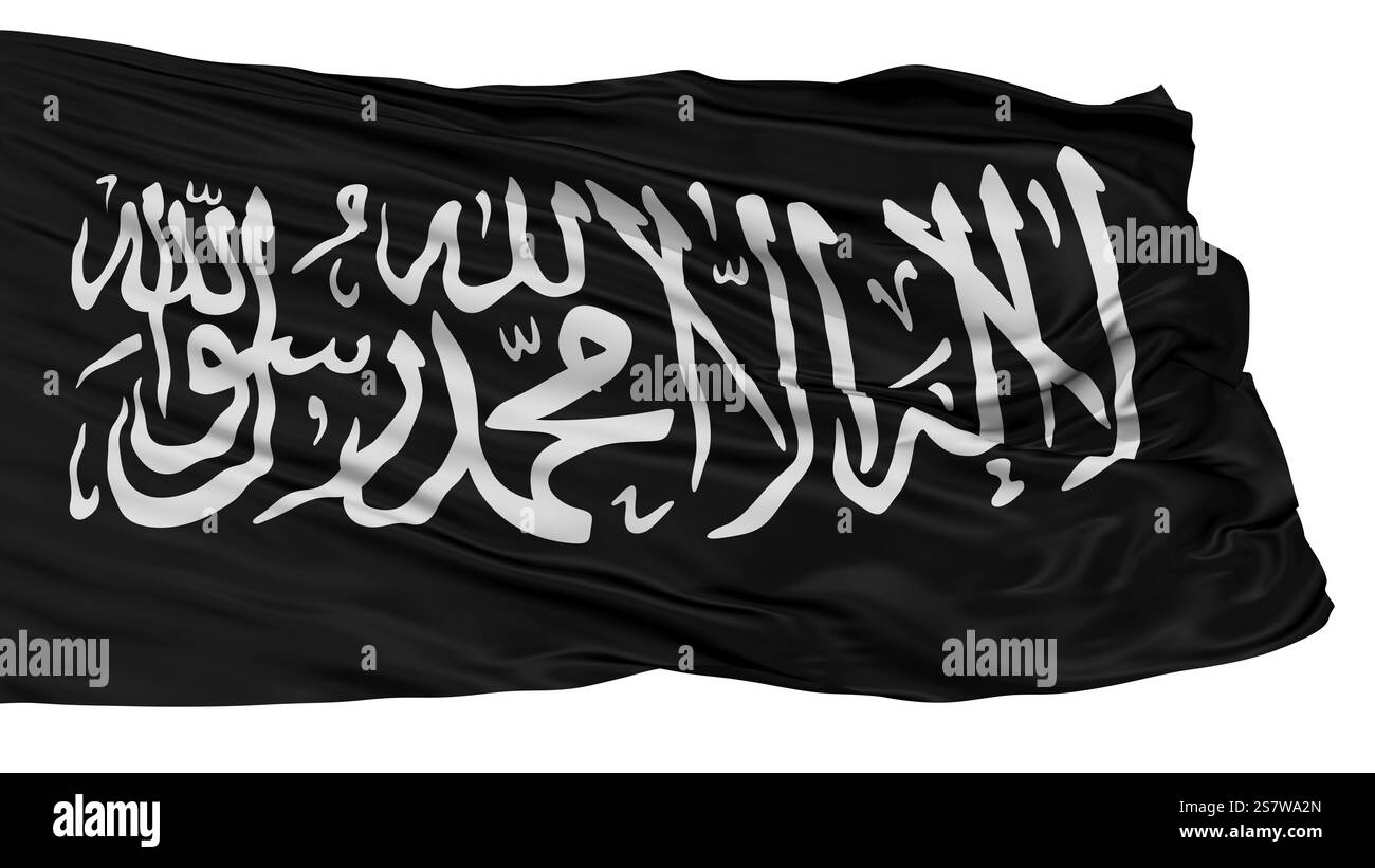 Jihad Flag, Isolated On White Background Stock Photo - Alamy