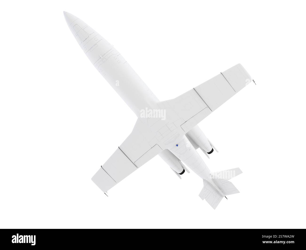 Isolated jet airplane on a white background Stock Photo - Alamy