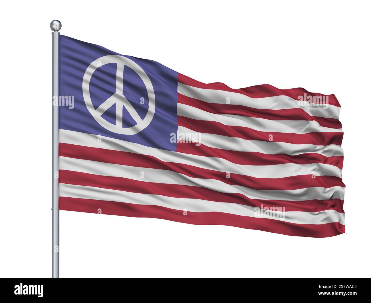 Us peace flag Cut Out Stock Images & Pictures - Alamy
