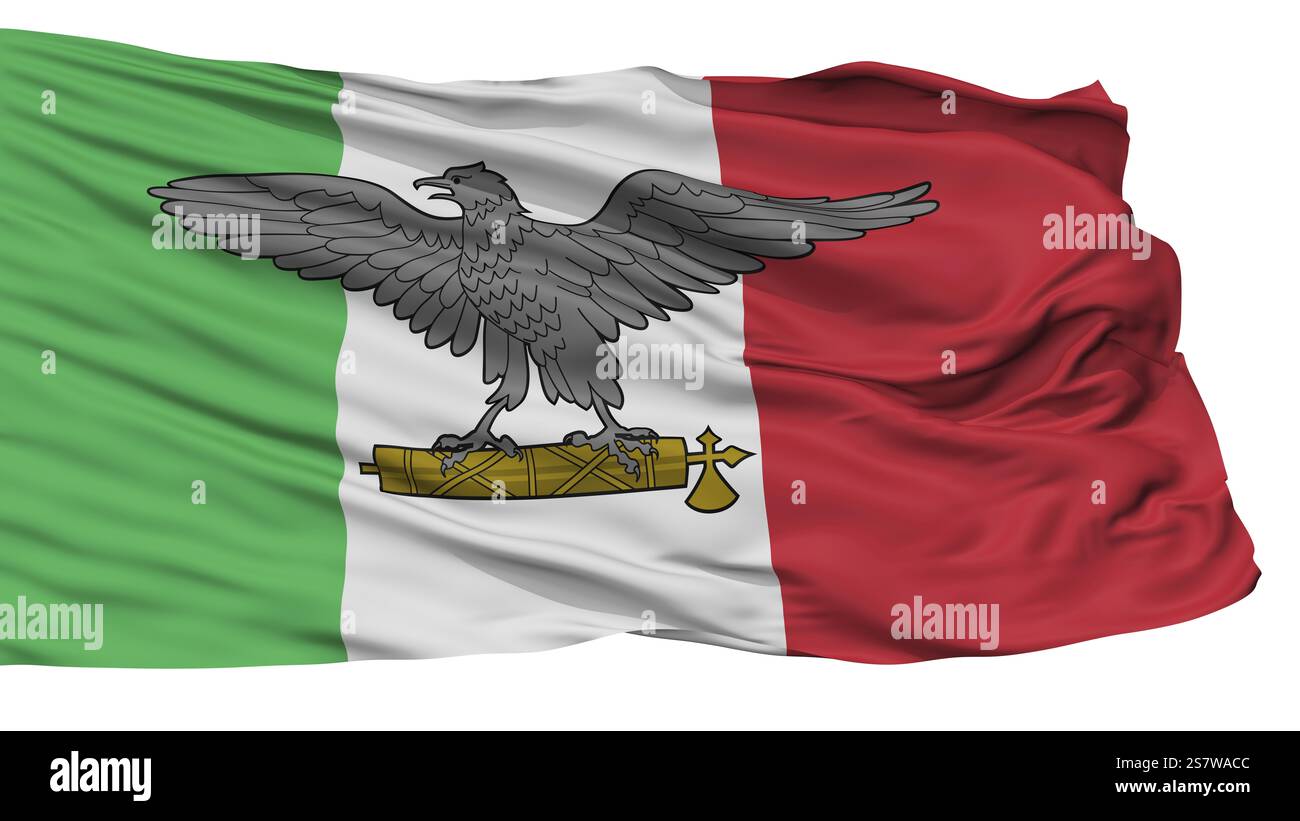 Italian Social Republic War Flag, Isolated On White Background Stock ...