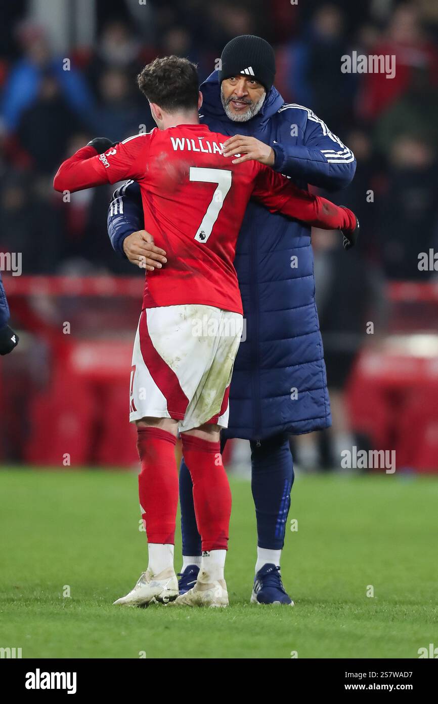 Nottingham, UK. 19th Jan, 2025. Nottingham Forest Manager Nuno Espirito ...
