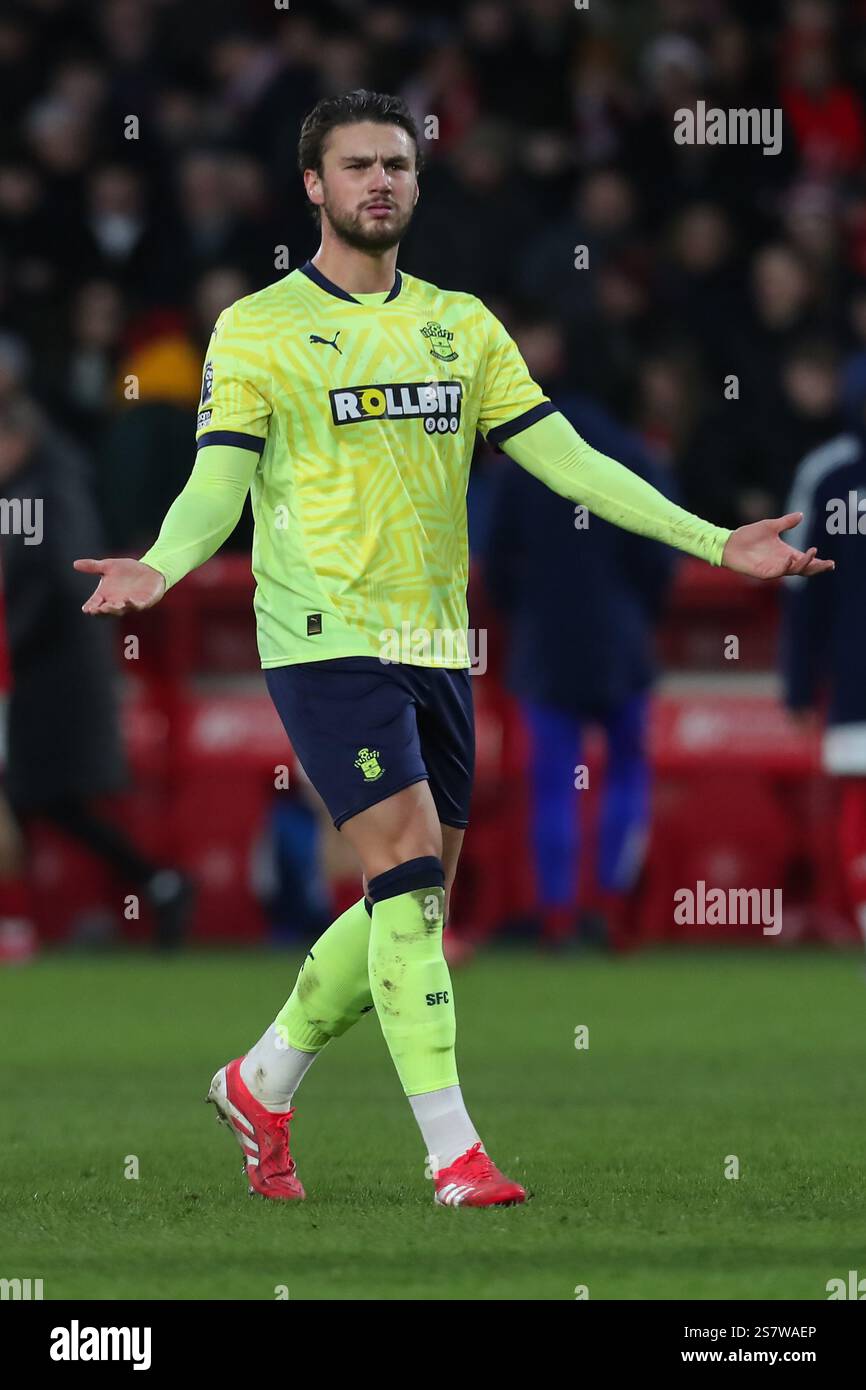 Nottingham, UK. 19th Jan, 2025. Taylor Harwood-Bellis Of Southampton ...