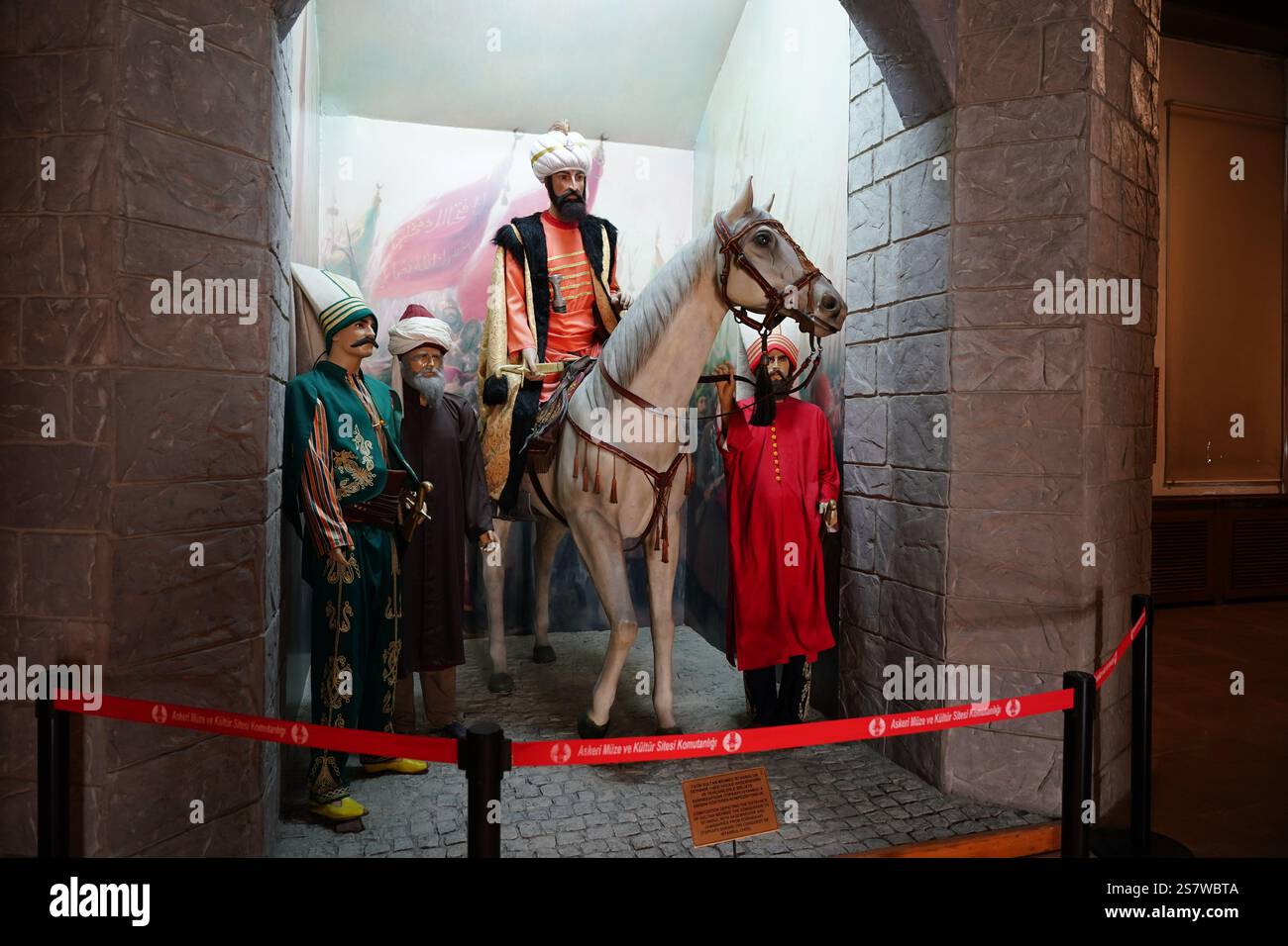 ISTANBUL, TURKIYE - AUGUST 04, 2024: Fatih Sultan Mehmet Statue in ...
