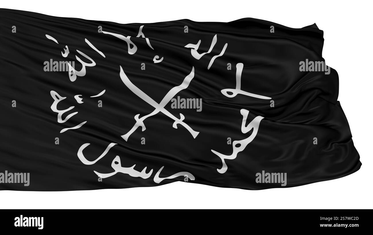 Islamic Courts Union Crossed Swords Flag, Isolated On White Background ...
