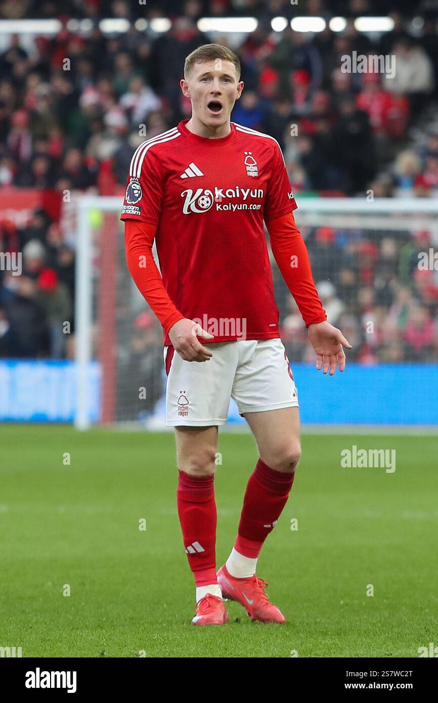 Nottingham, UK. 19th Jan, 2025. Nottingham Forest midfielder Elliot ...