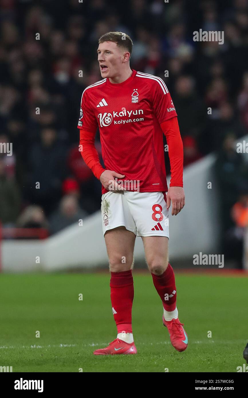 Nottingham, UK. 19th Jan, 2025. Nottingham Forest midfielder Elliot ...