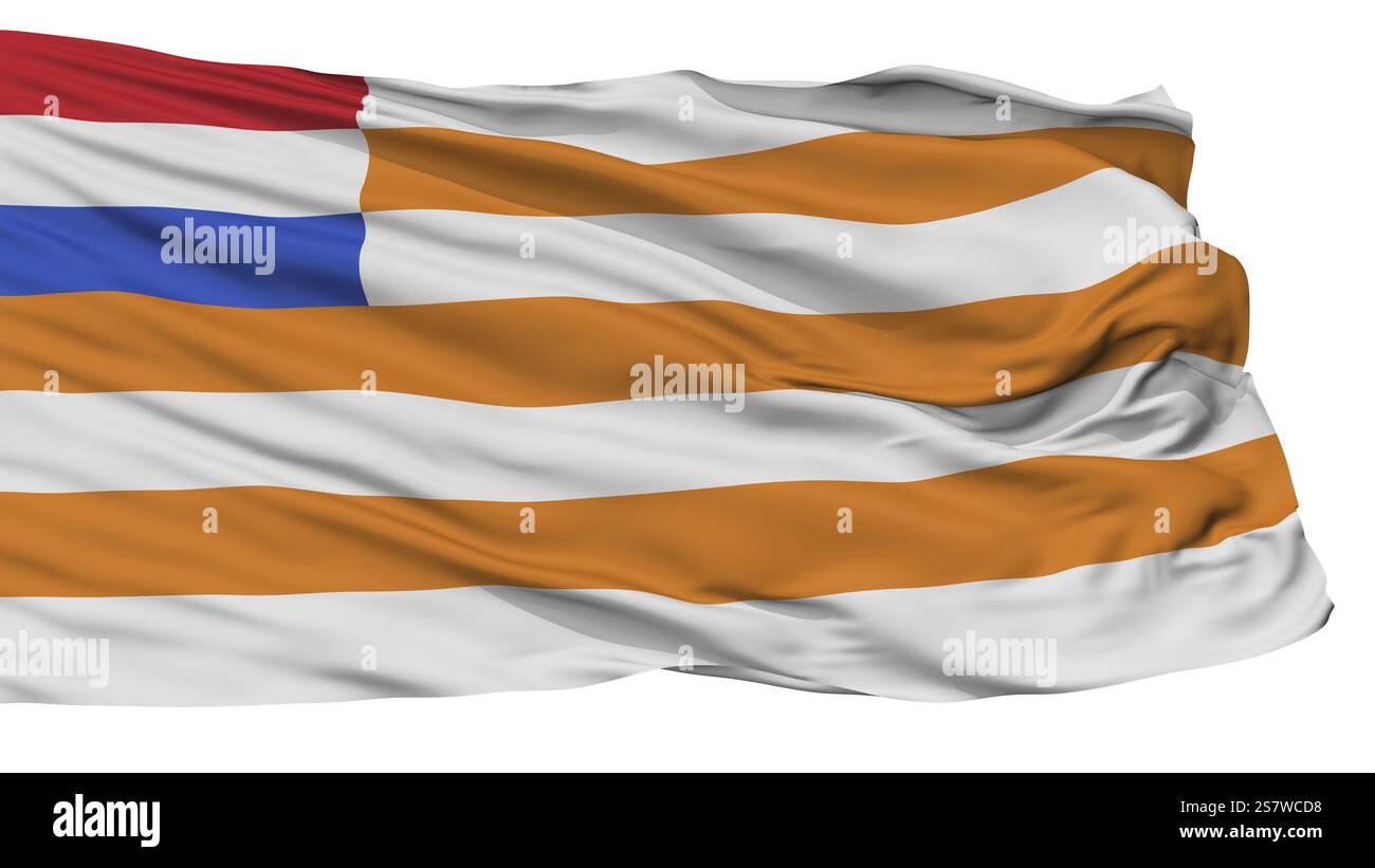 Orange Free State Flag, Isolated On White Background Stock Photo - Alamy