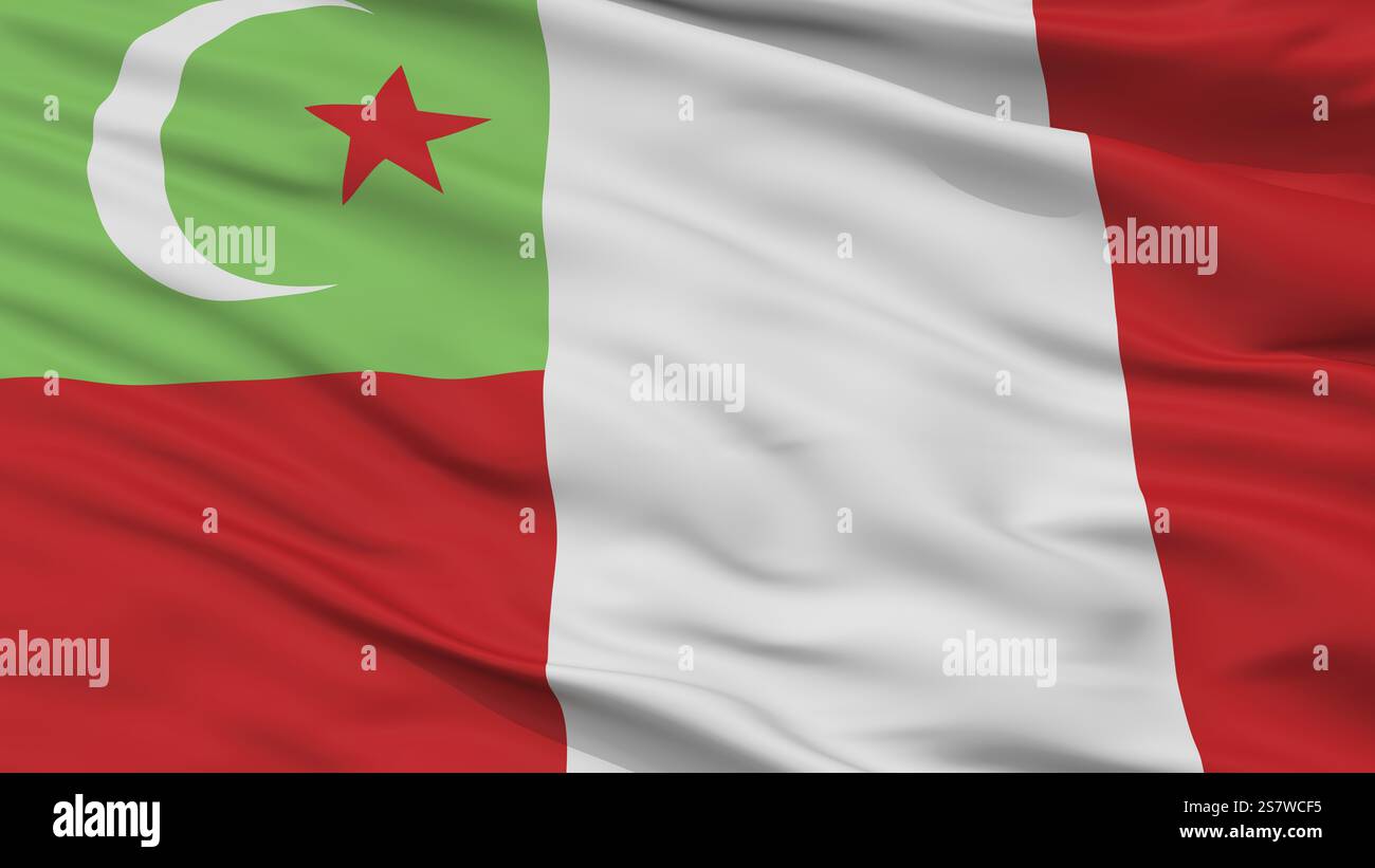 Muscogee Csa Indian Flag, Closeup View Stock Photo - Alamy