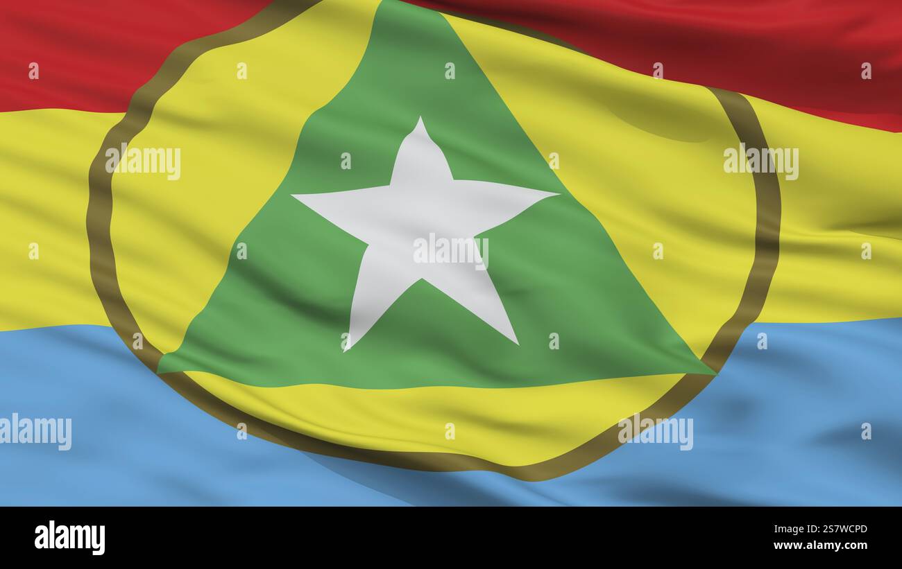 Bandiera Cabinda Flag, Closeup View Stock Photo - Alamy