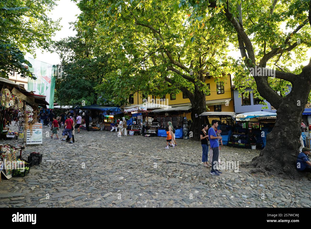 BURSA, TURKIYE - JULY 21, 2024: Old streets of Cumalikizik Village ...