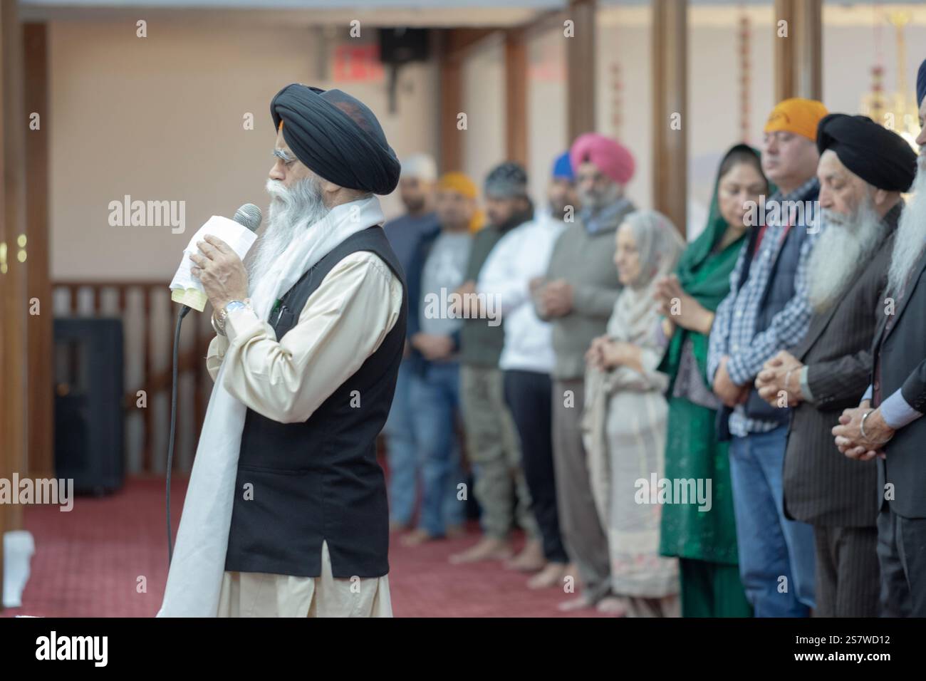 At the conclusion of an Akand Sahib reading of the entire Sikh bible, a ...