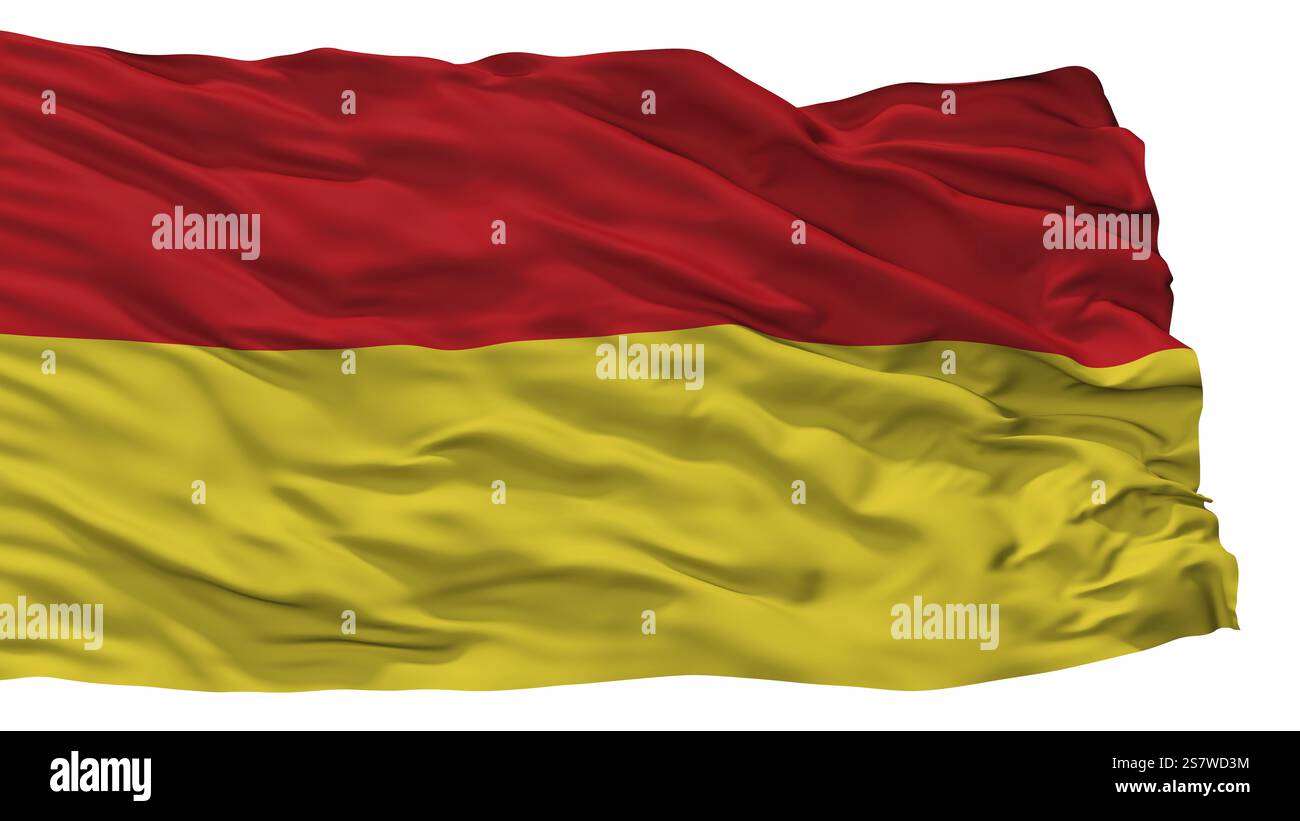 Paderborn City Flag, Country Germany, Isolated On White Background ...