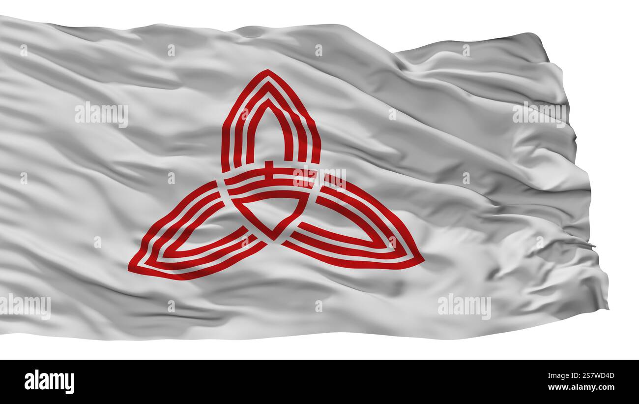 Yoshikawa City Flag, Country Japan, Saitama Prefecture, Isolated On ...