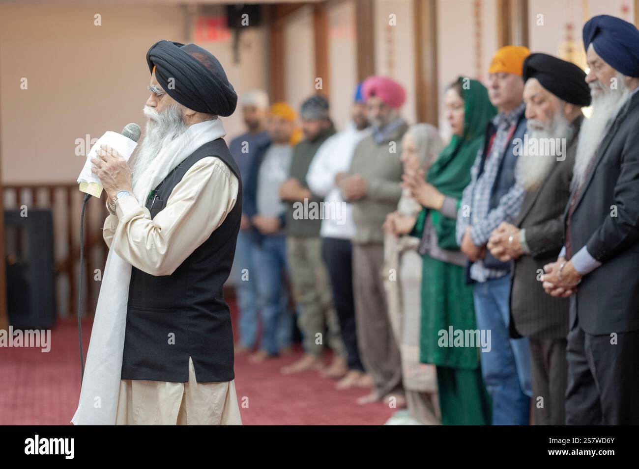 At the conclusion of an Akand Sahib reading of the entire Sikh bible, a ...