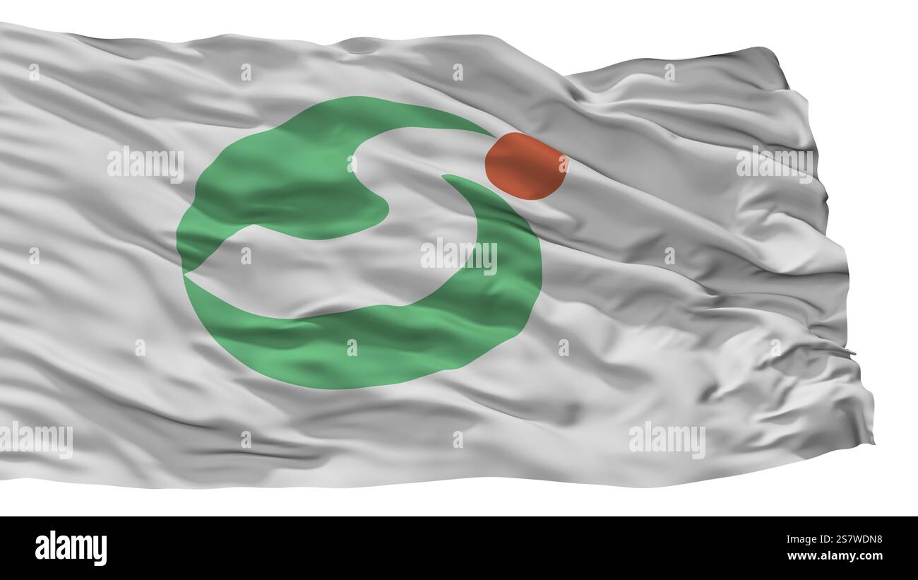 Sakai City Flag, Country Japan, Fukui Prefecture, Isolated On White ...