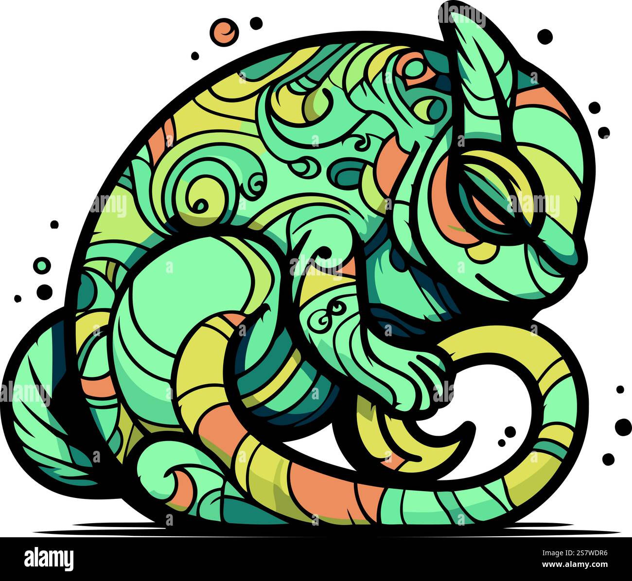 Elephant in zentangle style. Hand drawn vector illustration Stock ...