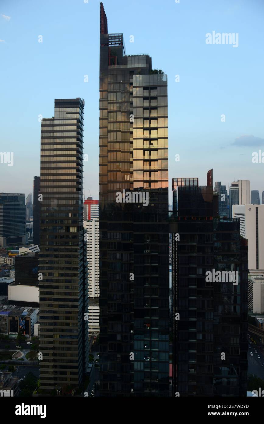 The M Silom and Ashton Silom towers seen from the Pullman hotel on Si ...