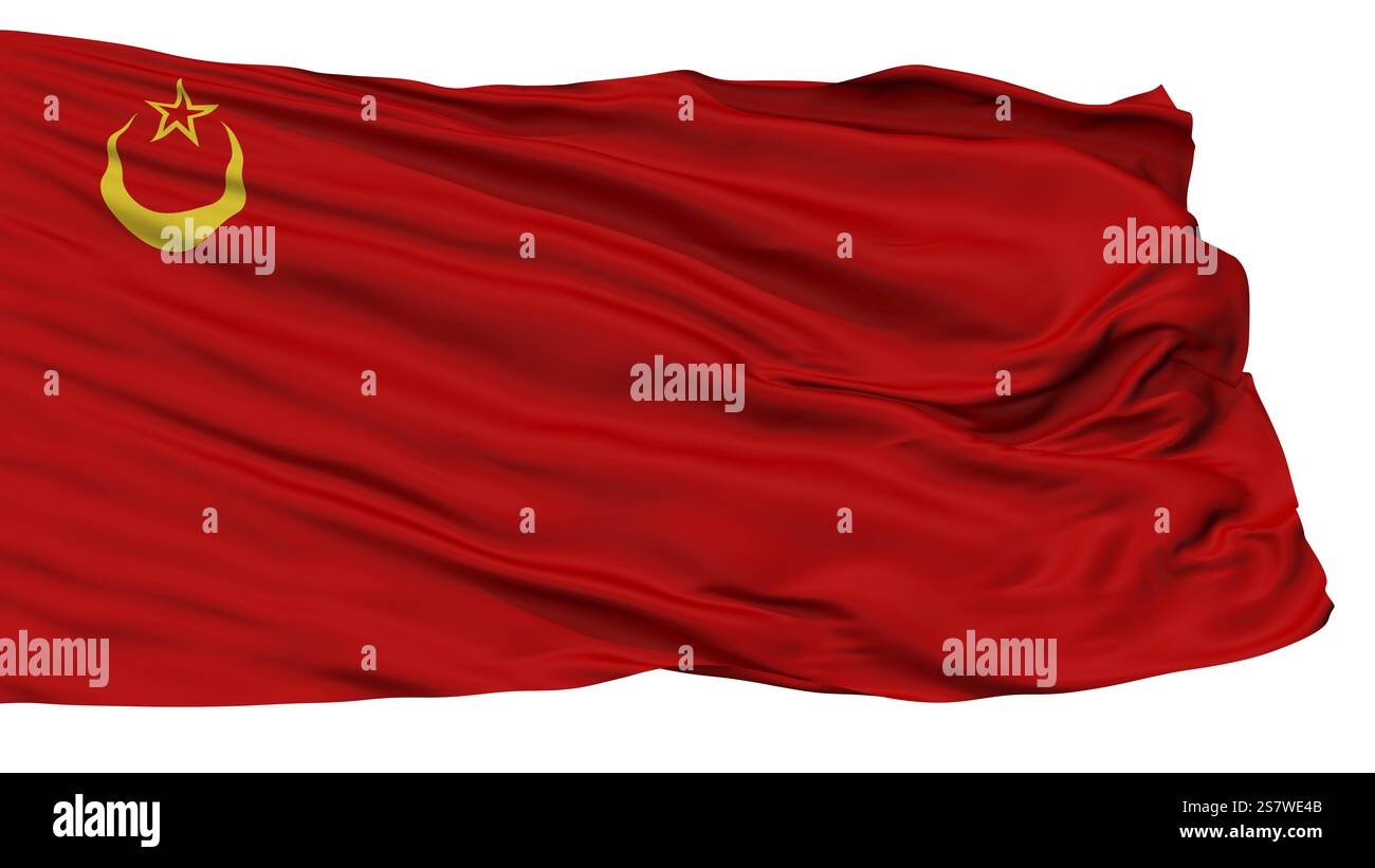Union Of Islamic Soviet Republics Flag, Isolated On White Background ...