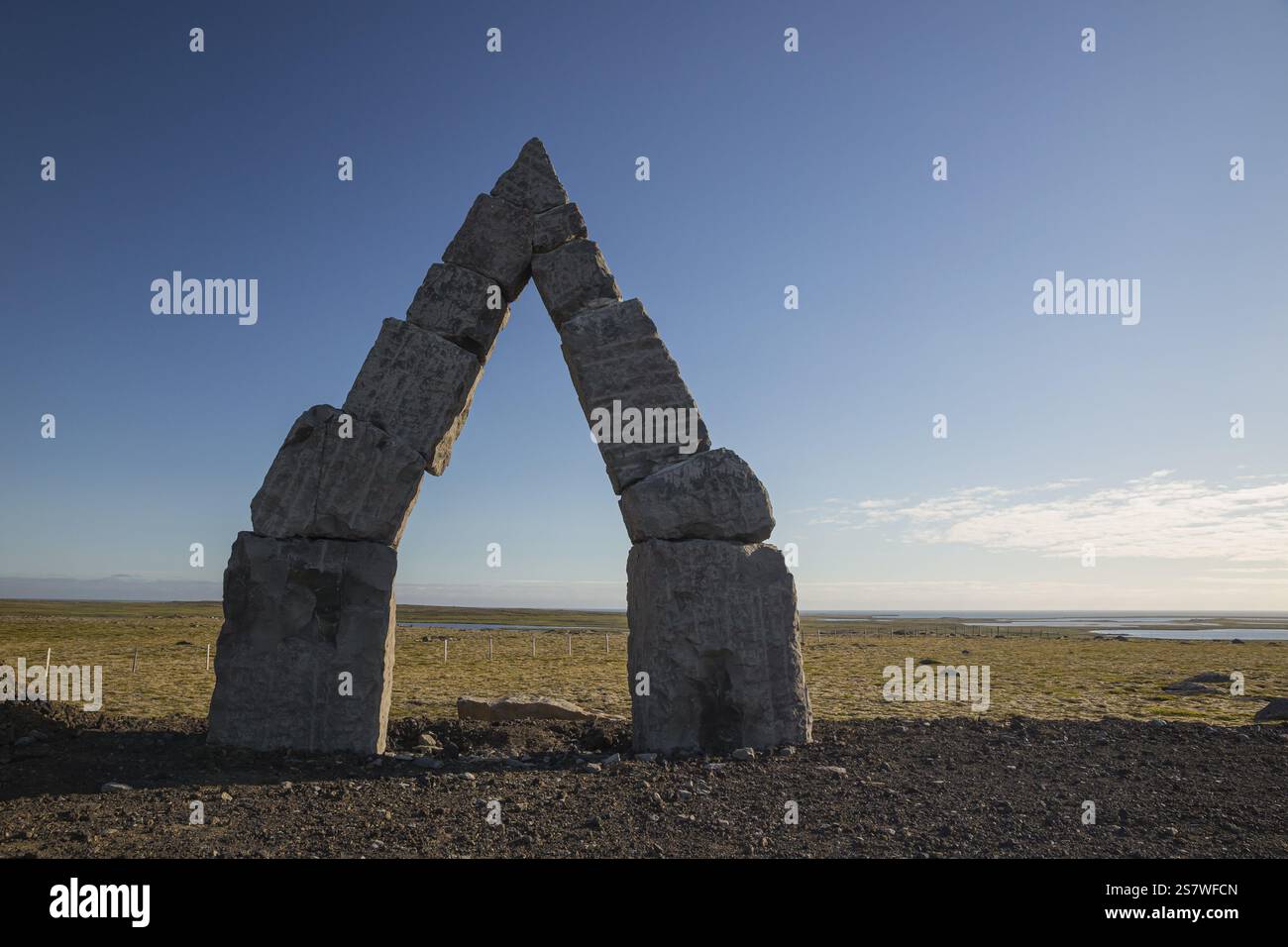 Arctic Henge, near Raufarhoefn, Iceland, It is inspired by the mythical ...