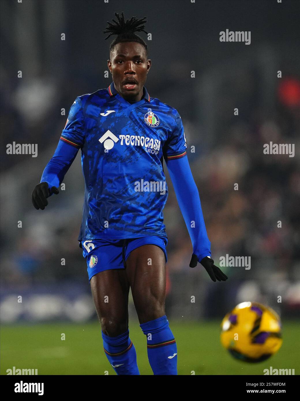 Chrisantus Uche of Getafe CF during the La Liga EA Sports, date 20 ...