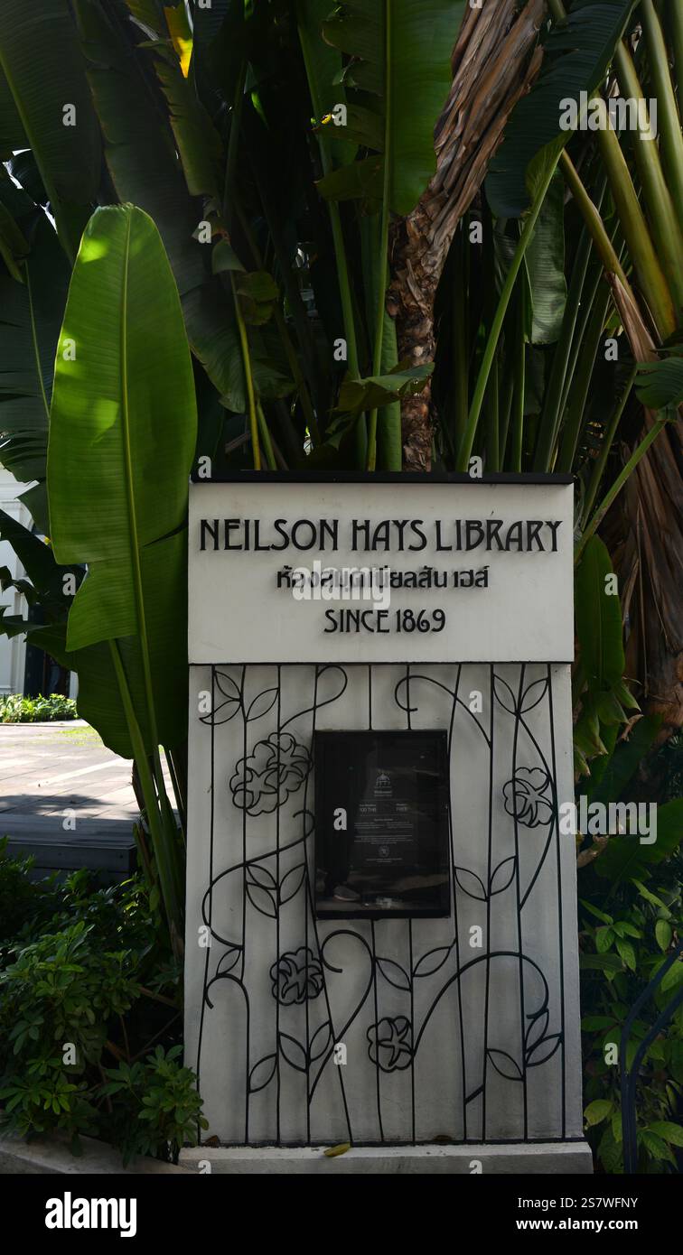 The Neilson Hays Library on Surawong Rd, Bangkok, Thailand Stock Photo ...