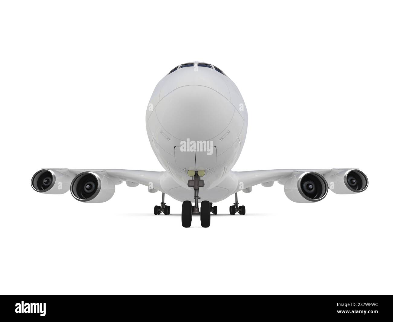 Isolated big airplane on a white background Stock Photo - Alamy