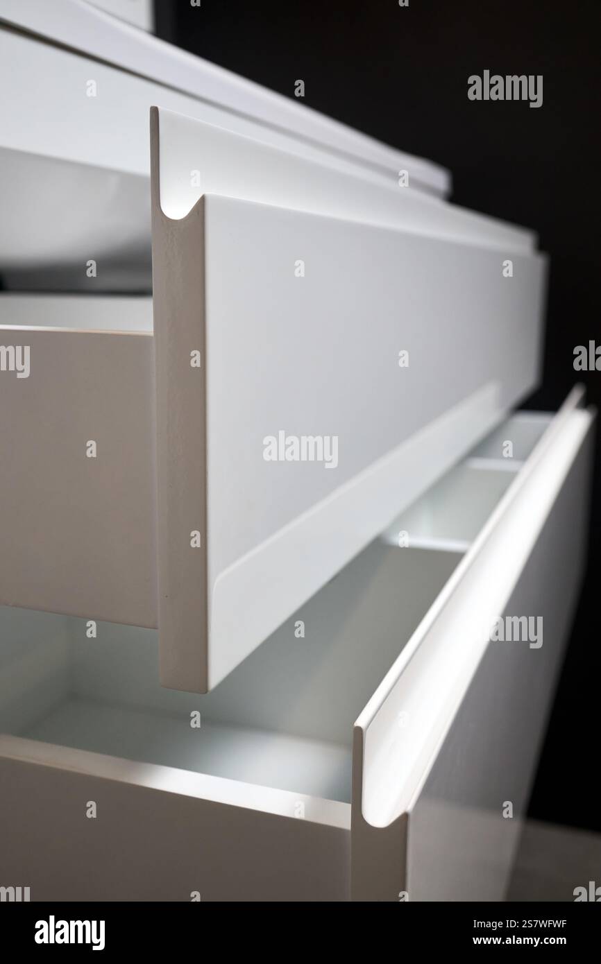 Sliding lockers with PVC extruded G profile handles for bathroom ...