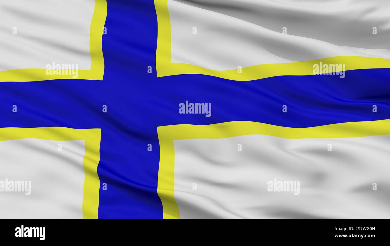 Bayamon City Flag, Country Puerto Rico, Closeup View, 3D Rendering ...