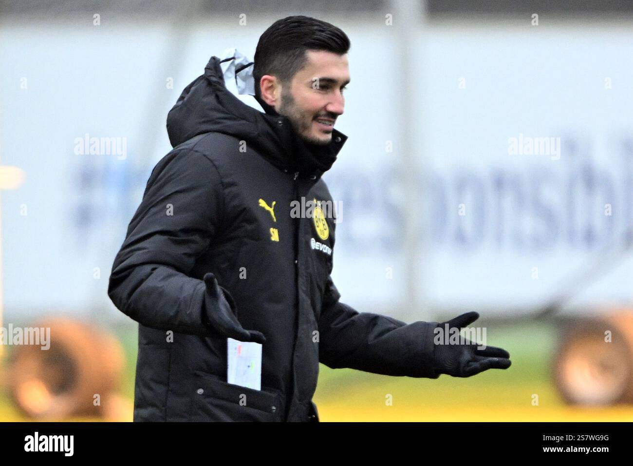 Dortmund, Germany. 20th Jan, 2025. Soccer: Champions League, before the ...