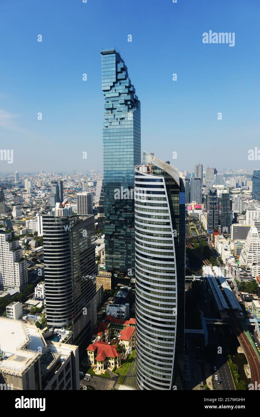 The ultra modern MahaNakhon Skyscraper in Bangkok, Thailand Stock Photo ...
