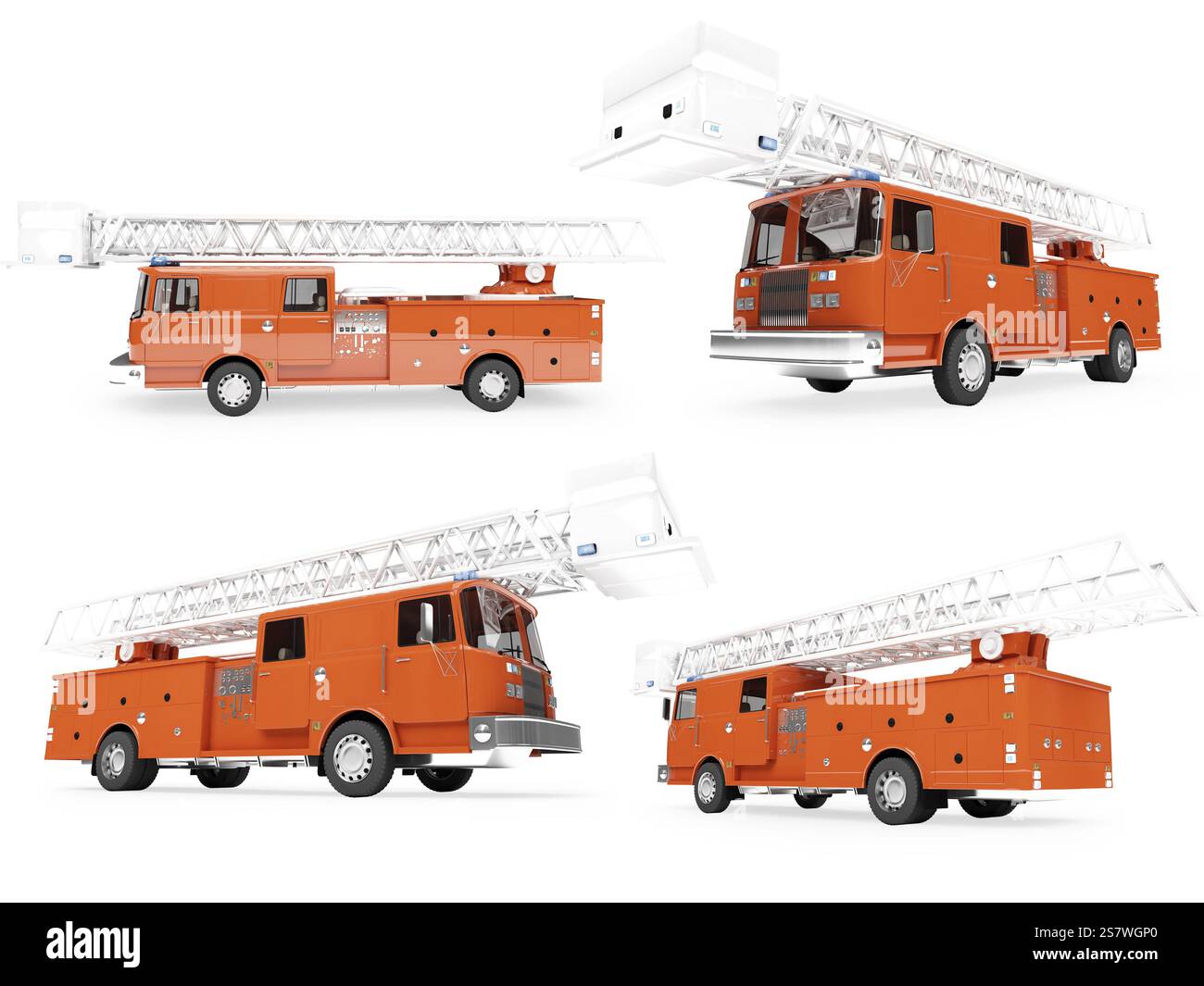 Isolated collection of firetruck Stock Photo - Alamy