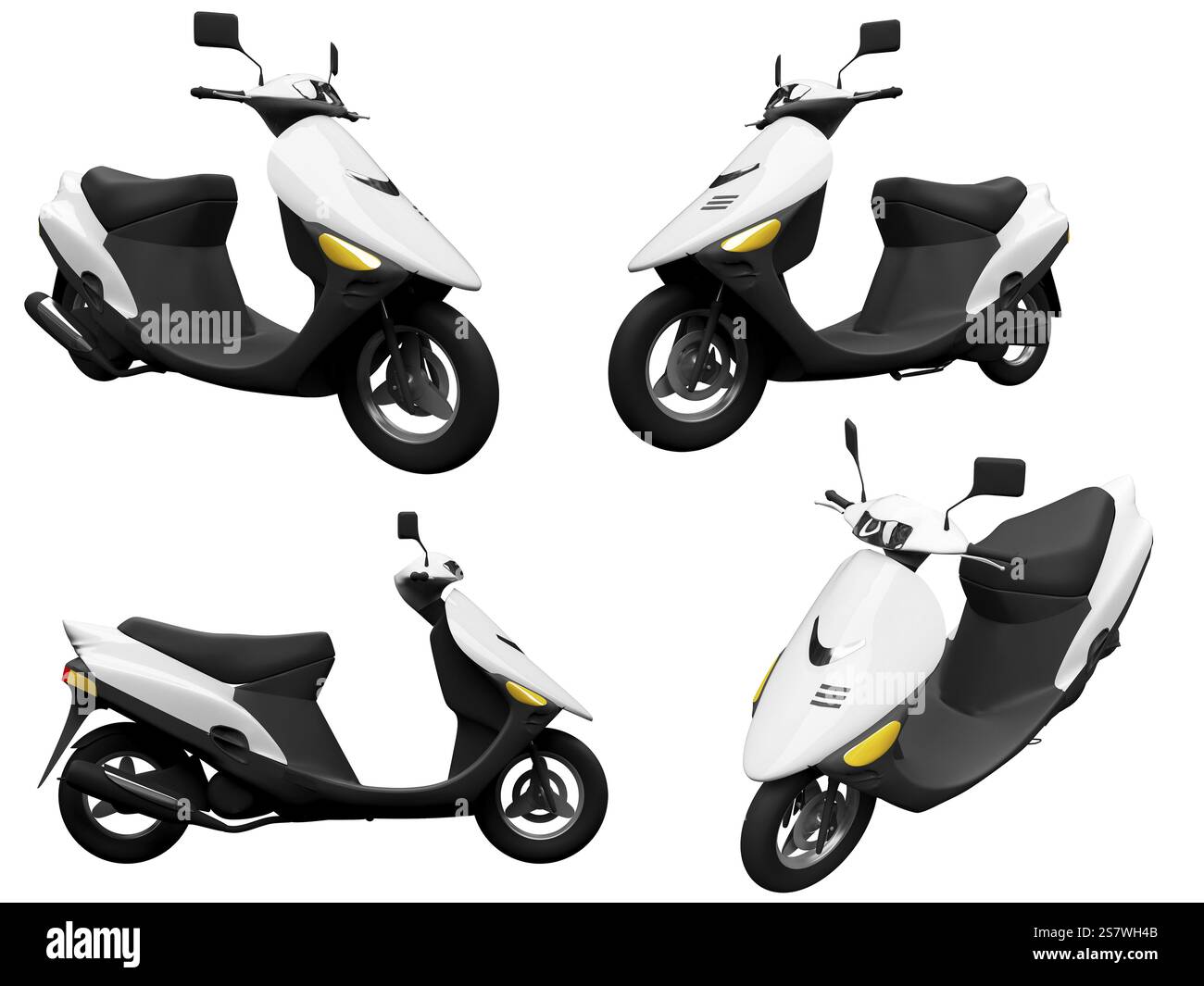 Collection of motorbikes Cut Out Stock Images & Pictures - Alamy