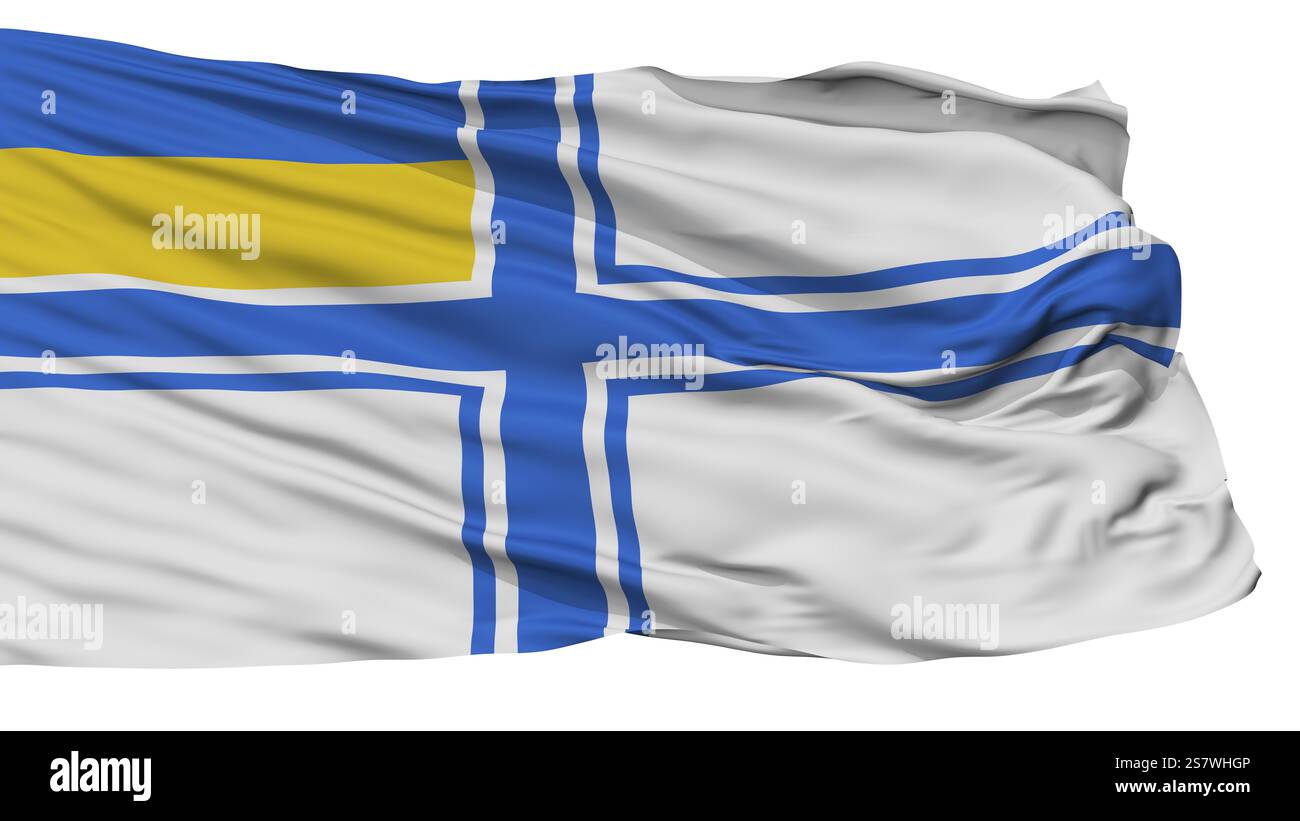 Ukraine Naval Ensign Flag, Isolated On White Background Stock Photo - Alamy