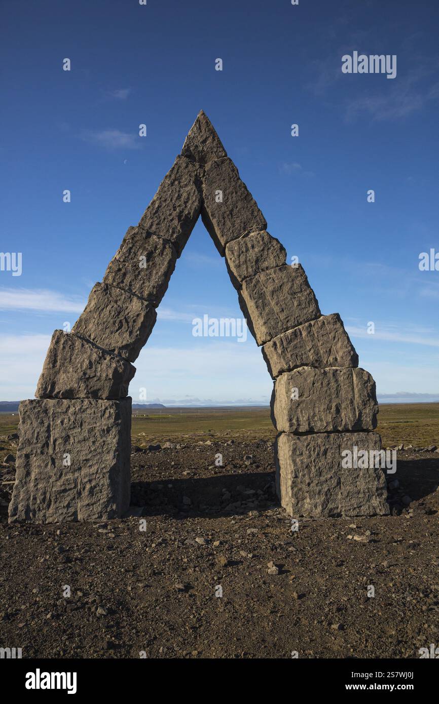 Arctic Henge, near Raufarhoefn, Iceland, It is inspired by the mythical ...