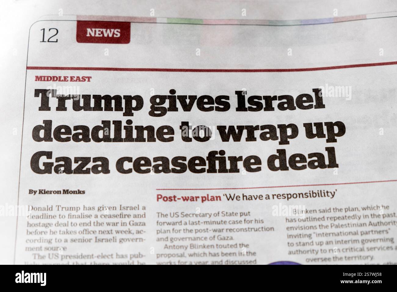 'Trump gives Israel deadline to wrap up Gaza ceasefire deal' i paper ...
