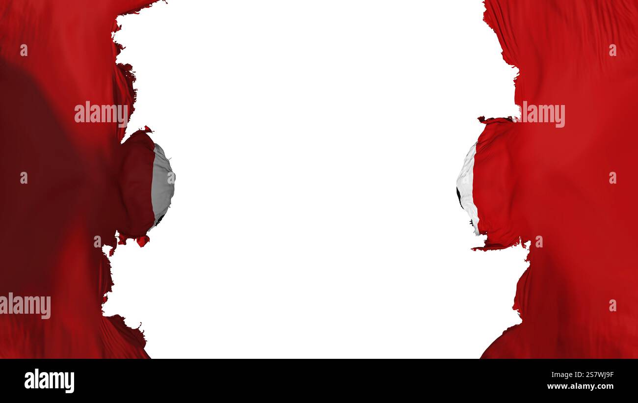 Blasted Ussr communism nazi flag, against white background, 3d ...